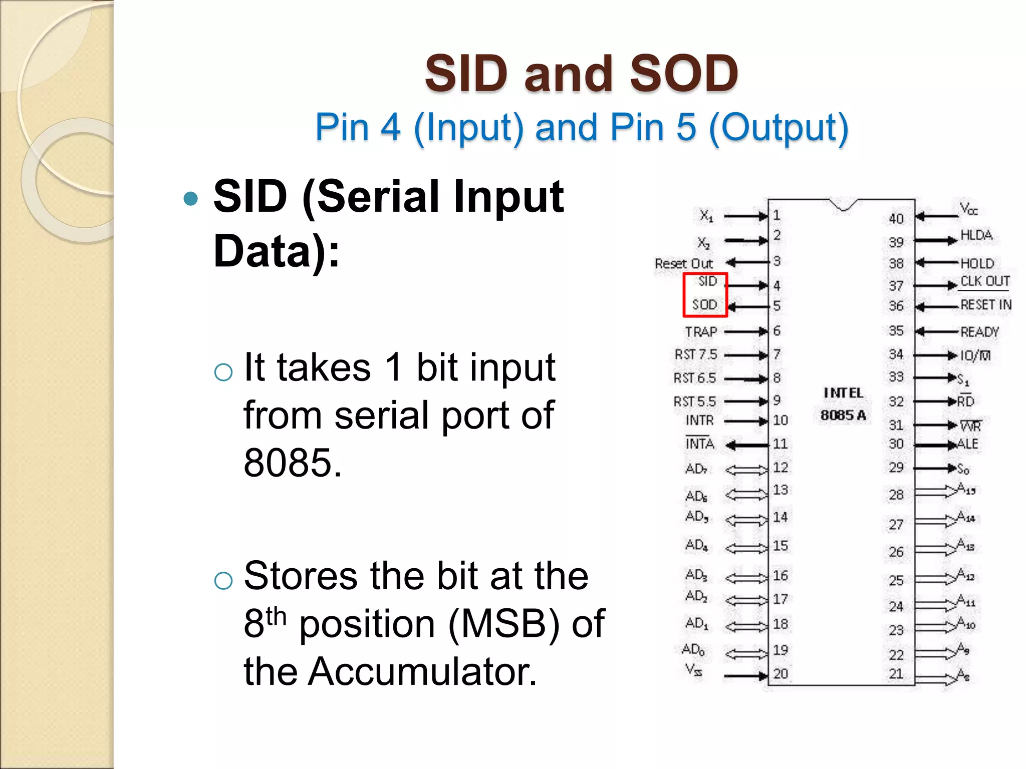 pin-diagram of 8085_new.ppt | Computer Peripherals | Computing