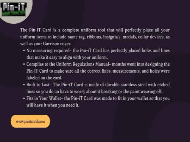 Pin-iT Card by Pin-iT Military Uniform Tools.pptx