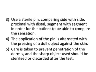 Pin prick test | PPT
