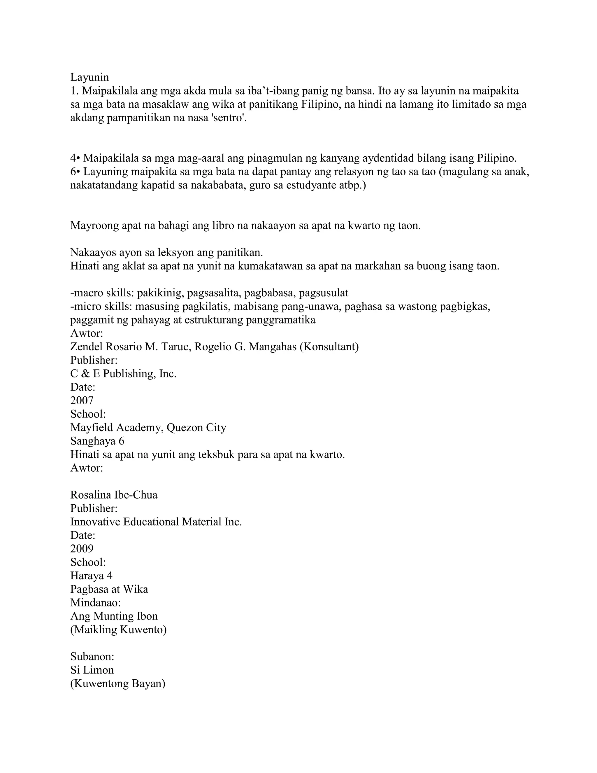 Pinagyamang pluma 4 | DOCX