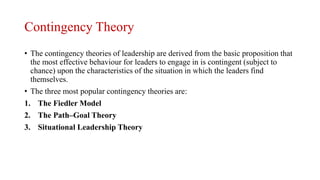 Theories of Leadership- Pinak | PPTX