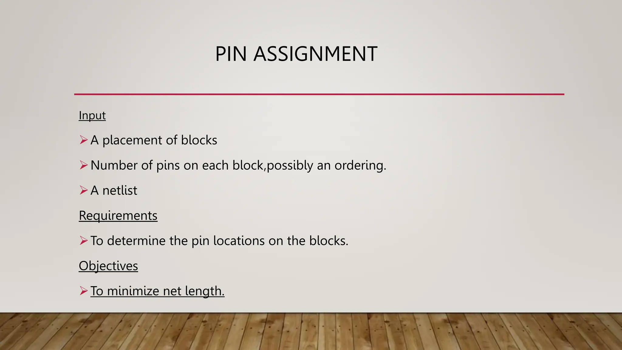 Pin assignment physical design automation | PPTX