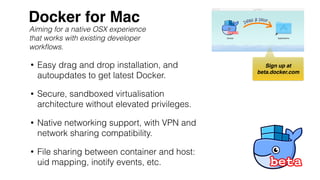 Advanced Docker Developer Workflows on MacOS X and Windows | PPT