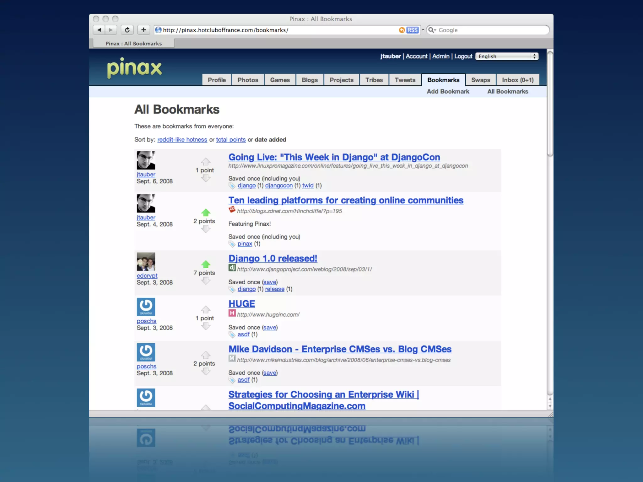 Pinax Presentation at DjangoCon 2008 | PPT