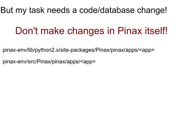 Pinax Long Tutorial Slides | PPT