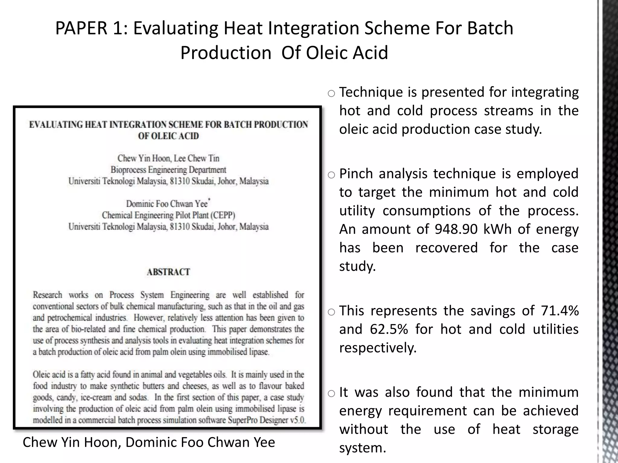 Pinch analysis in biotechnology | PPTX