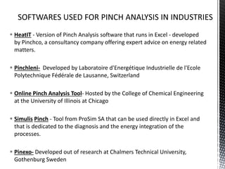 Pinch analysis in biotechnology | PPTX
