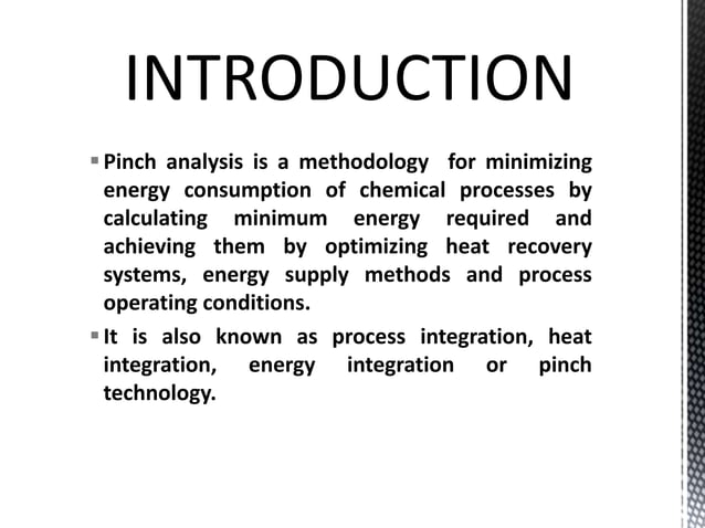 Pinch analysis in biotechnology | PPTX | Power and Energy Industry ...