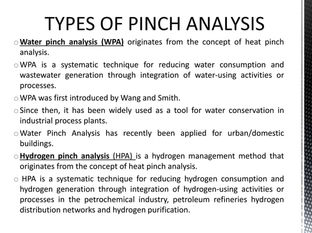 Pinch analysis in biotechnology | PPTX | Power and Energy Industry ...