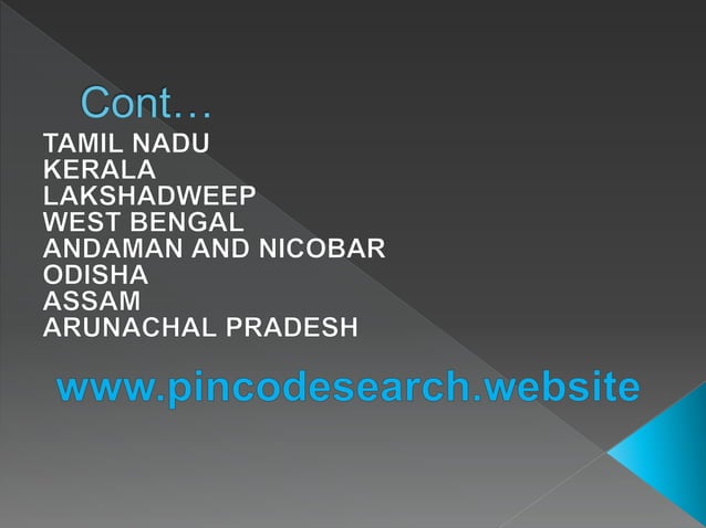 Leading Indian Pin Code Search Engine Ppt