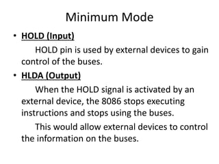 Pin description of 8086 | PPTX
