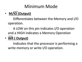 Pin description of 8086 | PPTX