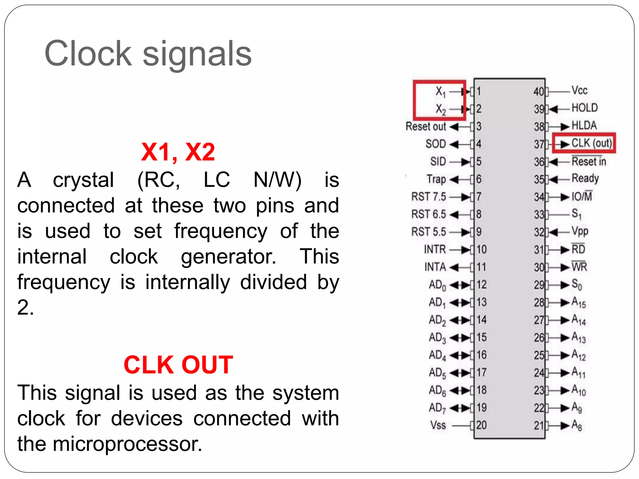 Pin diagram 8085 | PPTX