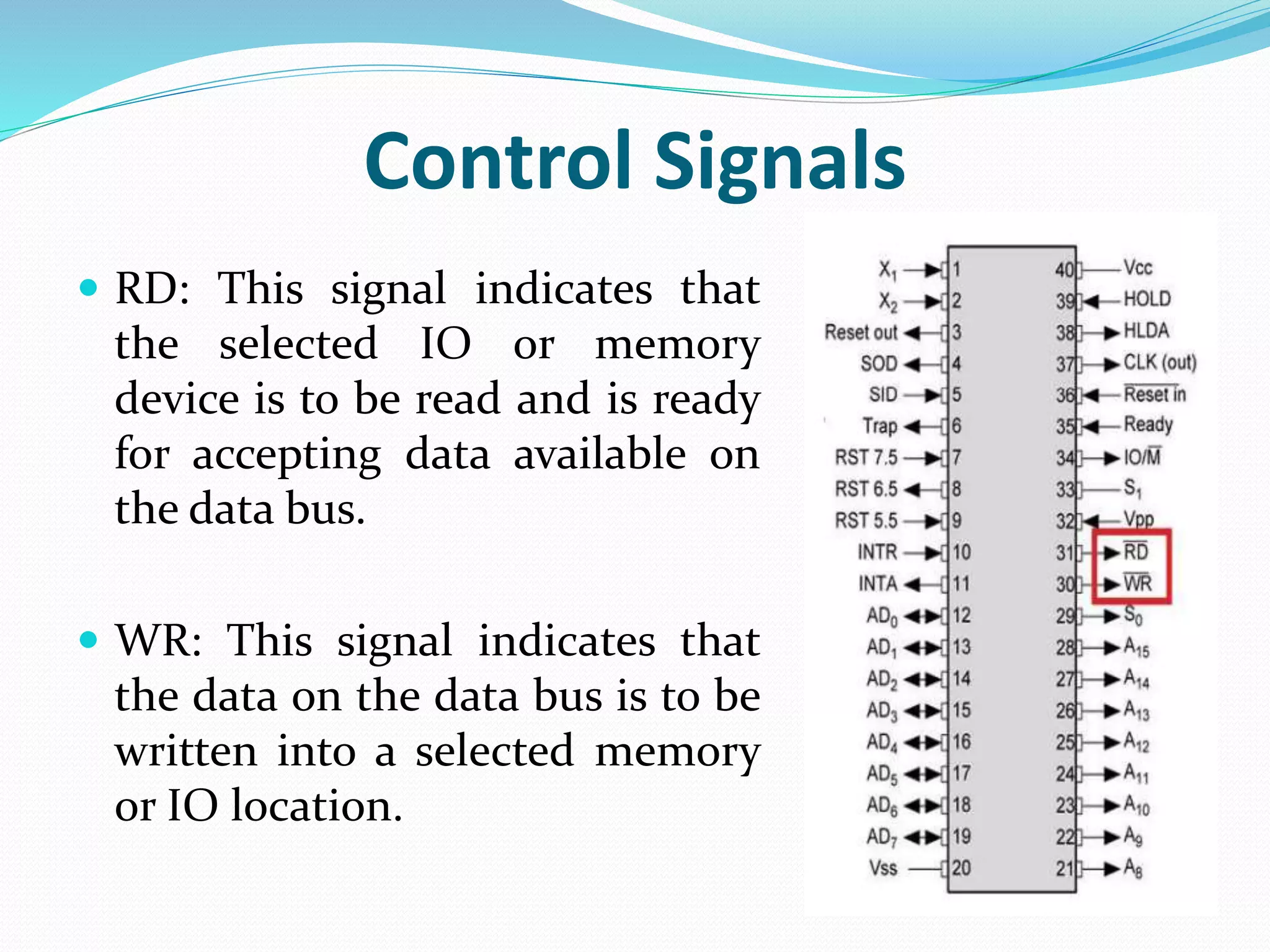 Pin diagram 8085 and explanation of 8085 microprocessor. | PPTX
