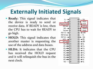 Pin diagram 8085 and explanation of 8085 microprocessor. | PPTX