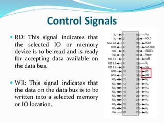Pin diagram 8085 and explanation of 8085 microprocessor. | PPTX