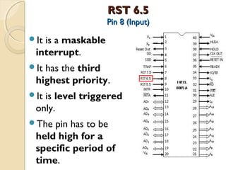 Pin diagram 8085 microprocessor(For College Seminars) | PPT