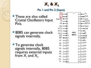 Pin diagram 8085 microprocessor(For College Seminars) | PPT