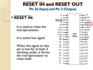 Pin diagram 8085 microprocessor(For College Seminars) | PPT