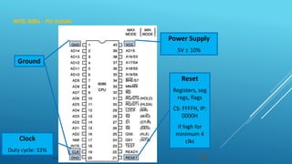 PIN Specification of 8086 Microprocessor | PPT