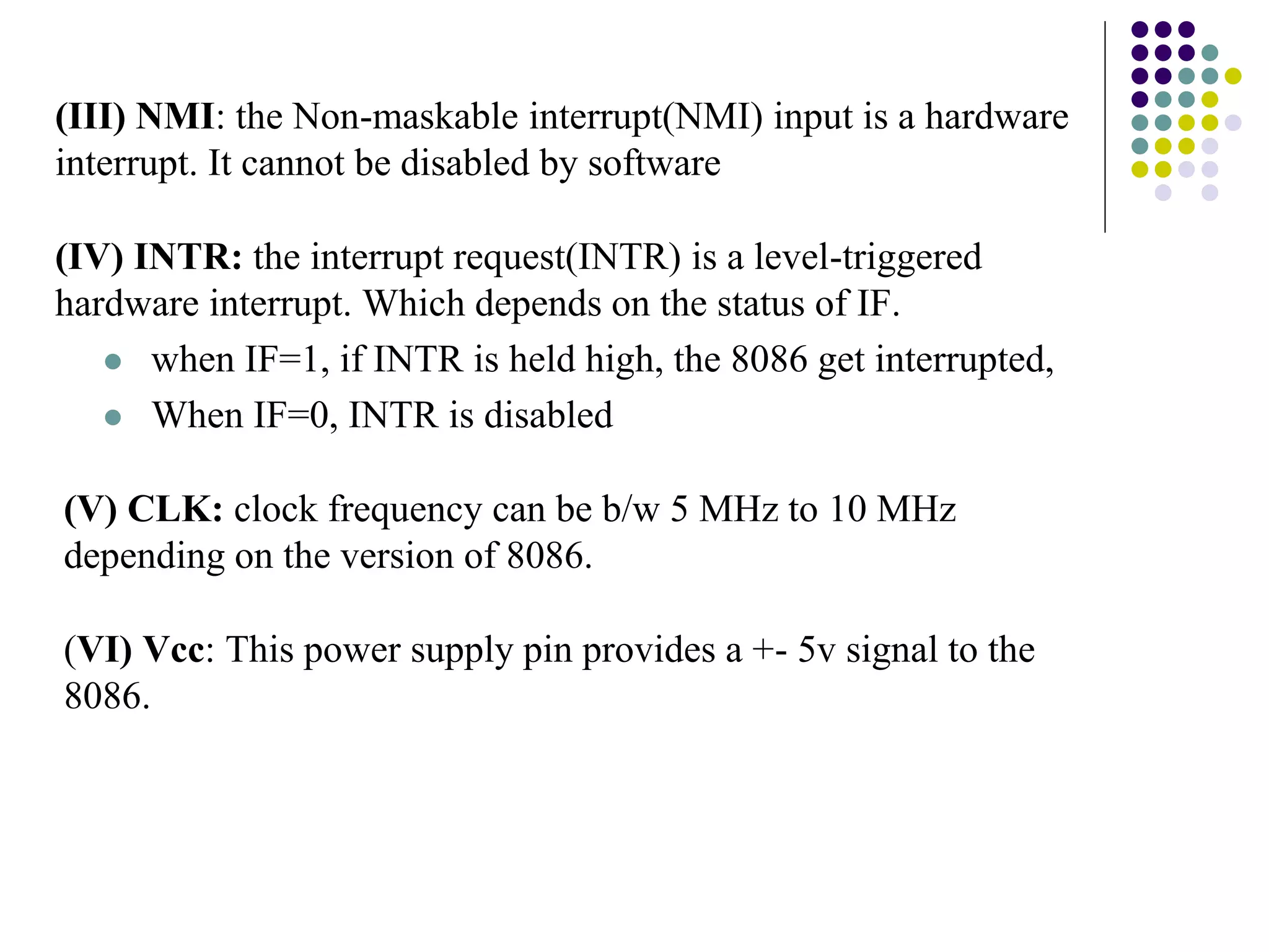 Pin digram of 8086 | PPTX