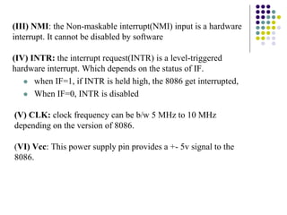 Pin digram of 8086 | PPTX