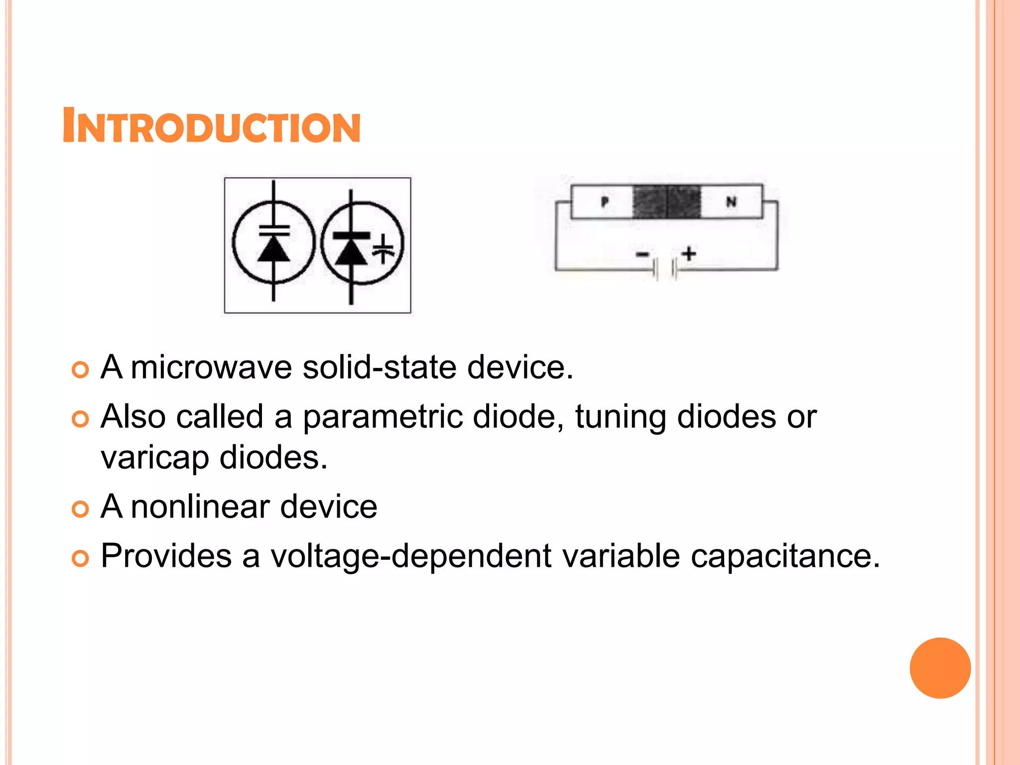 Pin Diode & Varactor Diode | PPTX