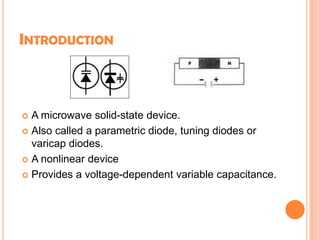 Pin Diode & Varactor Diode | PPTX