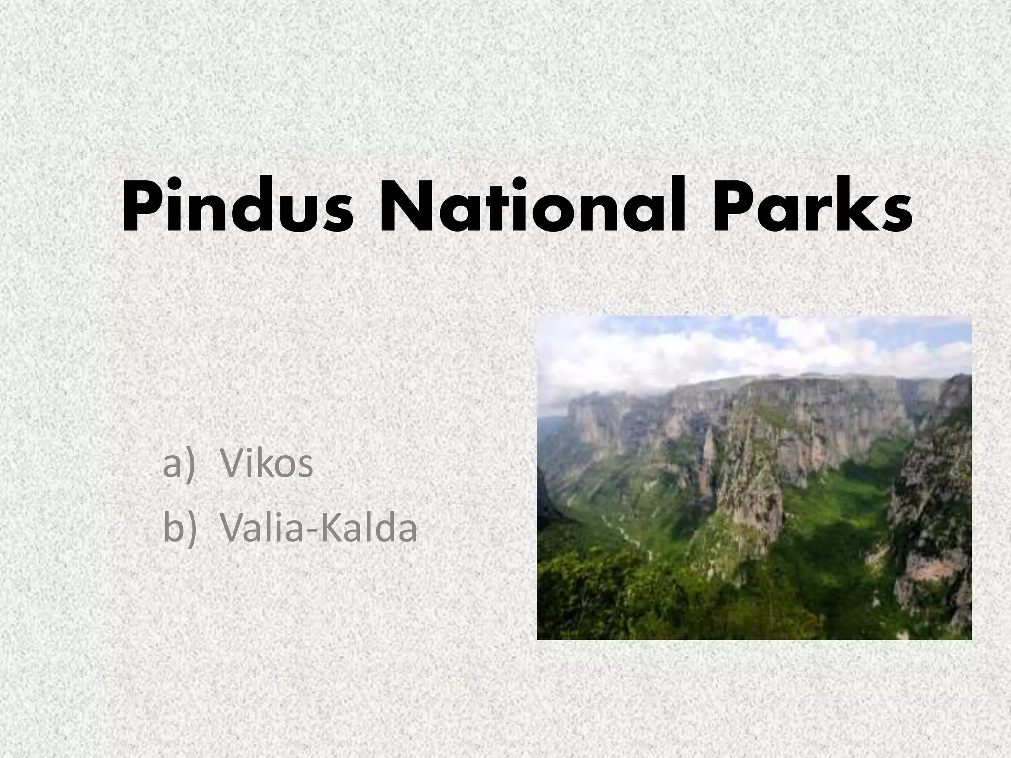 Pindus national parks | PPT | Free Download