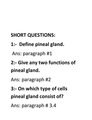 Pineal gland the third eye of man. | DOC