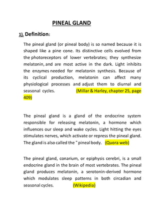 Pineal gland the third eye of man. | DOC