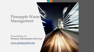 Pineapple waste-management | PDF
