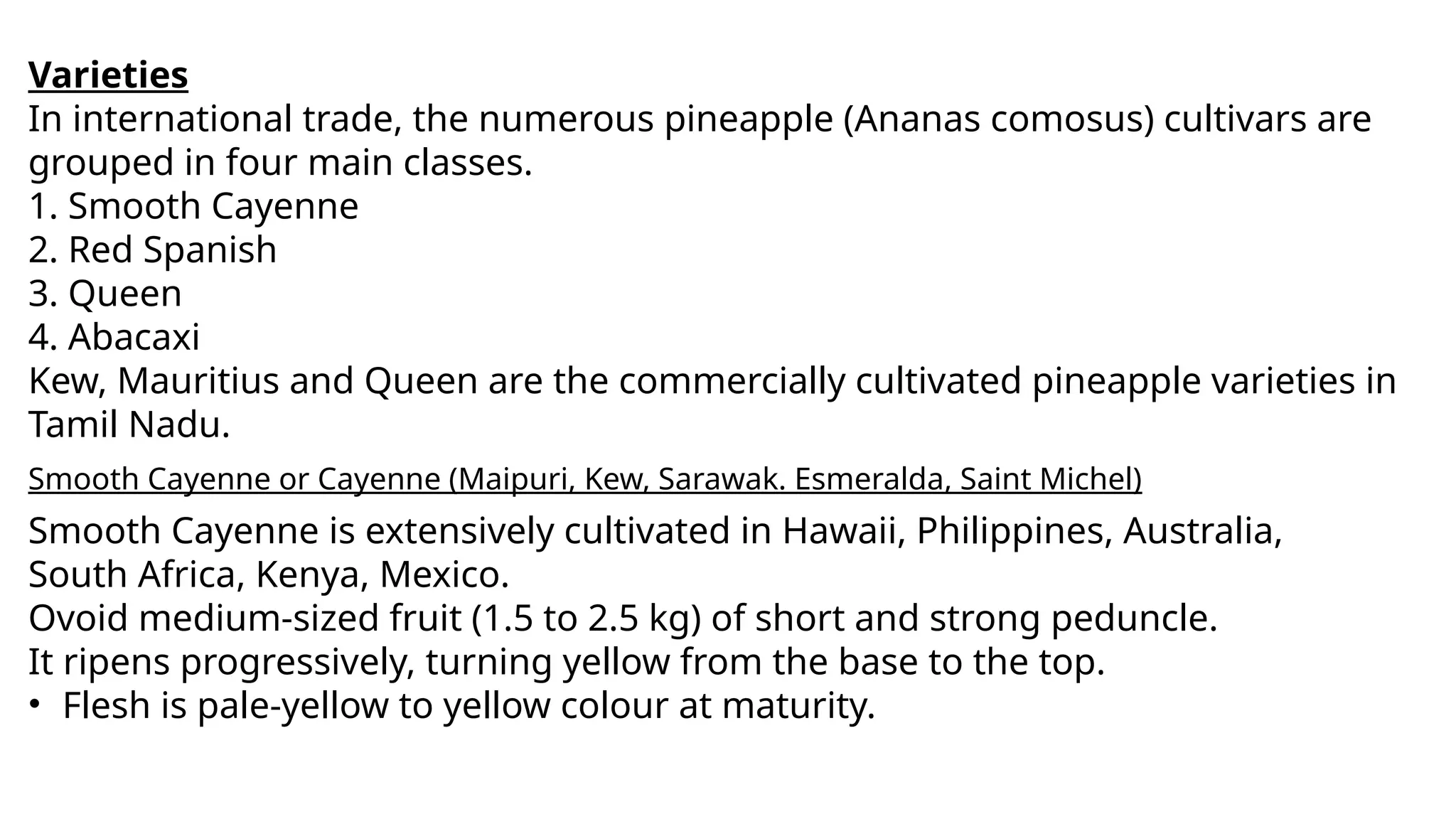 Production Technology of Pineapple pineapple | PPTX