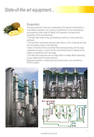 Pineapple processing line - Equipment for Pineapple Plant | PDF