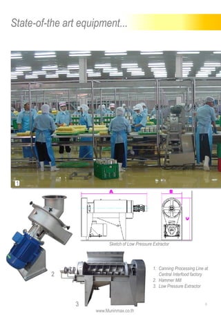 Pineapple processing line - Equipment for Pineapple Plant | PDF