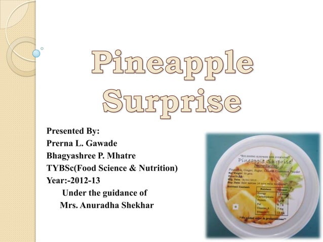 Pineapple surprise | PPTX