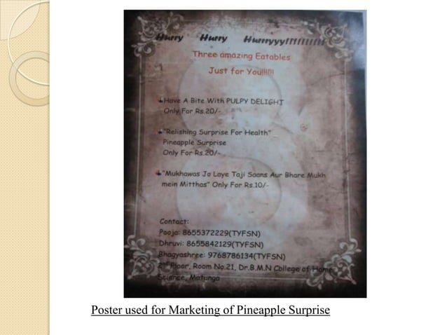 Pineapple surprise | PPTX