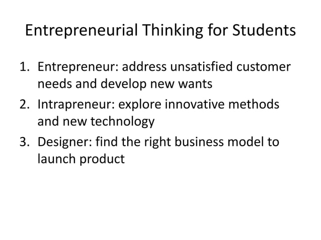 Pinellas Entrepreneurial Thinking | PPT