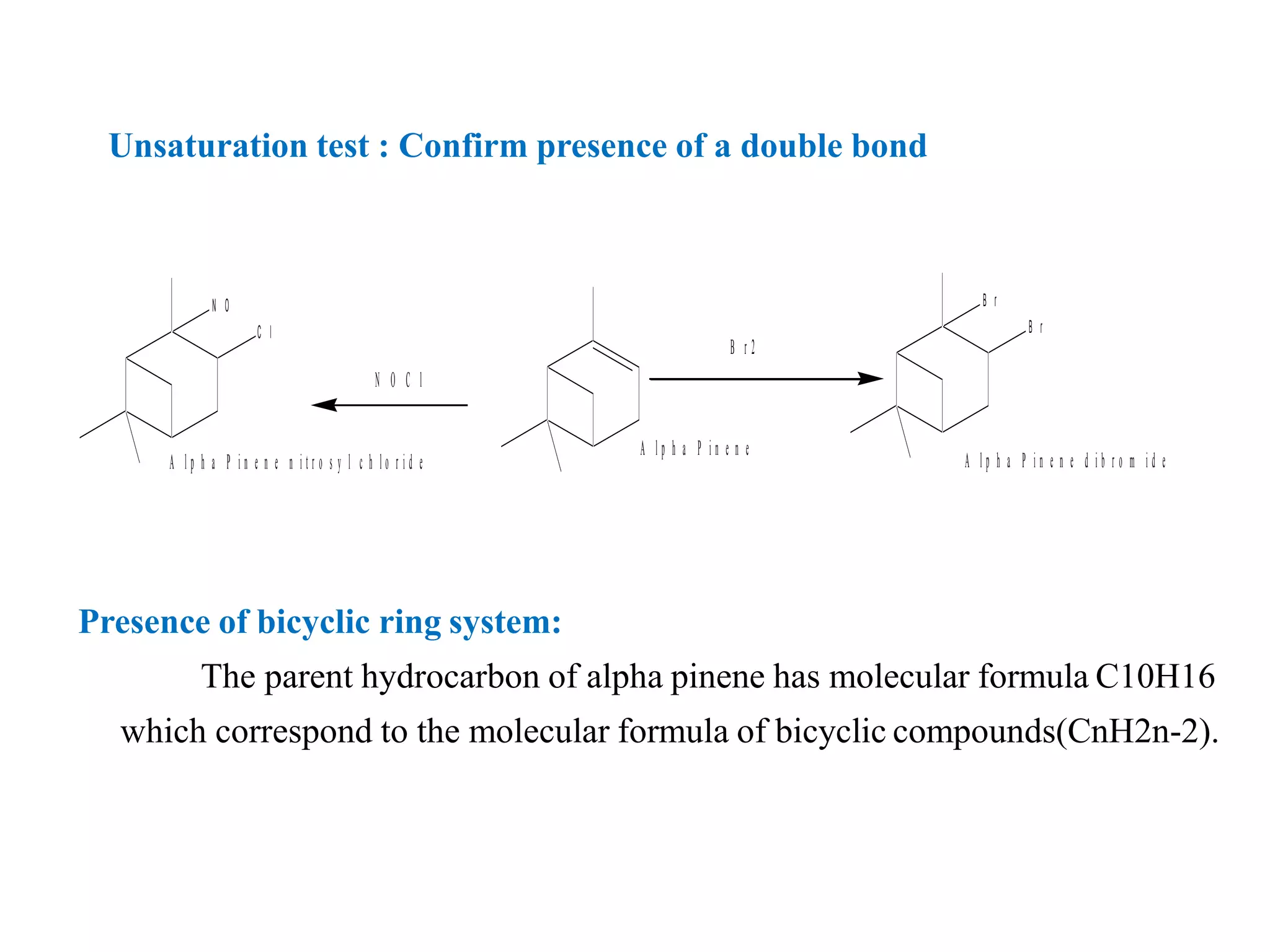 Pinene structure elucidation | PPTX