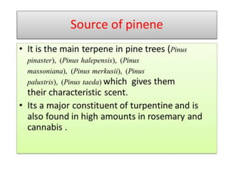 Pinene structure elucidation | PPTX