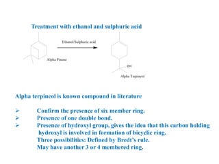 Pinene structure elucidation | PPTX
