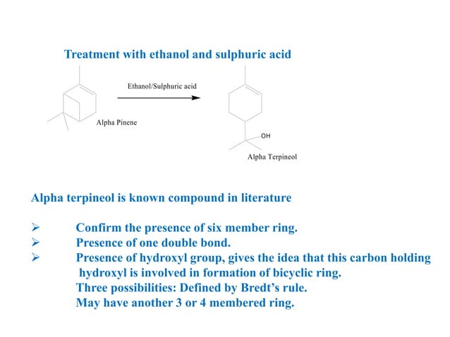 Pinene structure elucidation | PPTX