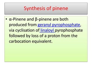 Pinene structure elucidation | PPTX
