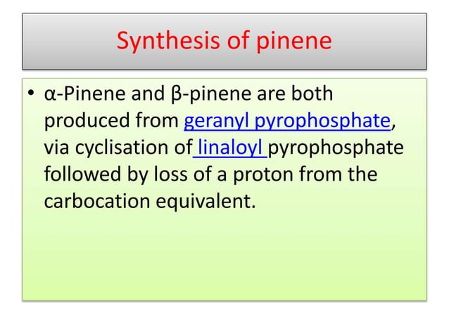 Pinene structure elucidation | PPTX