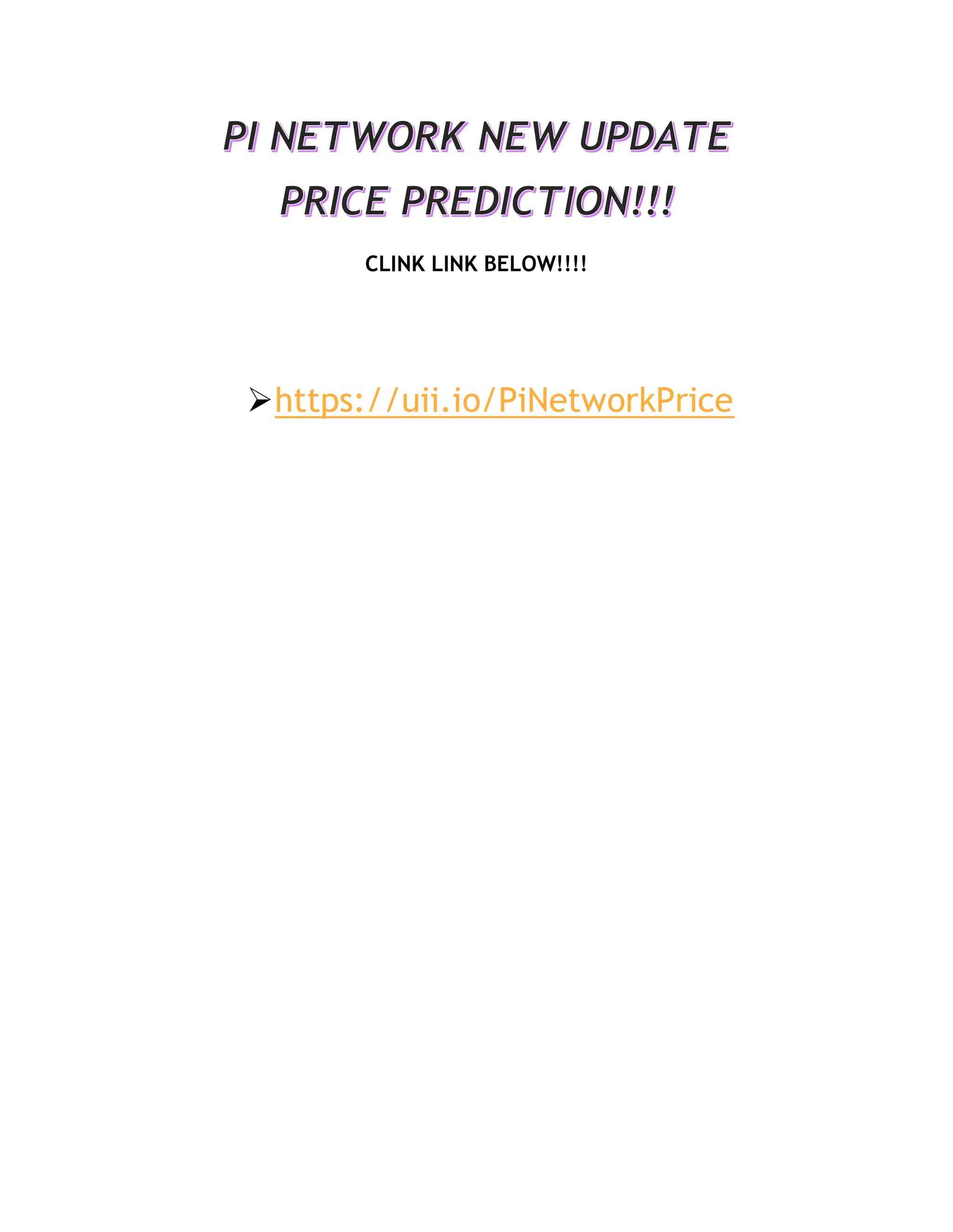 PI NETWORK PRICE PREDICTION | PDF
