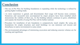 Pin foundation ( Applied Geotechnical ) | PPT