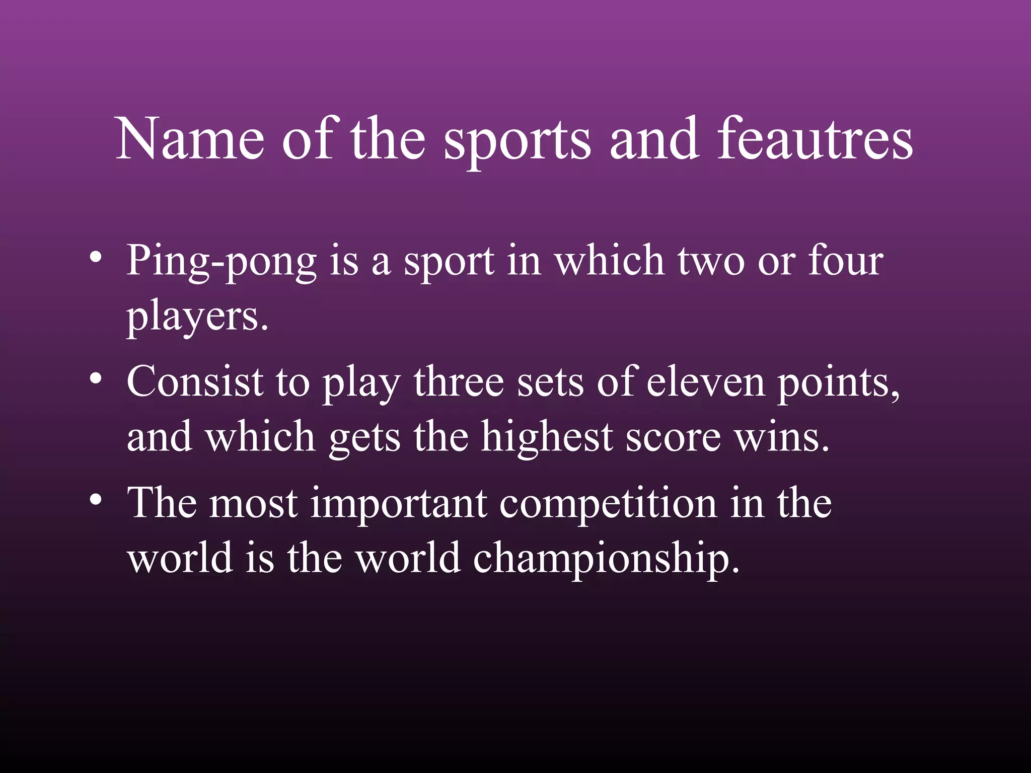 Ping pong | PPT