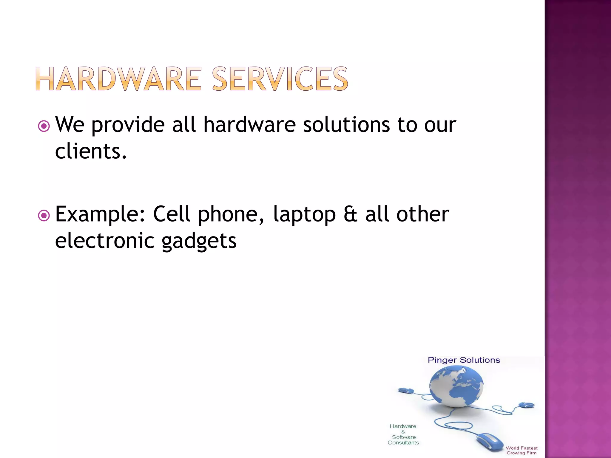 Pinger solutions background | PDF