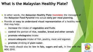 Pinggan Sihat Malaysia : Amalan pemakanan sihat | PPTX