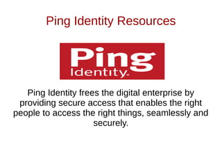 Ping Identity Resources | PPT